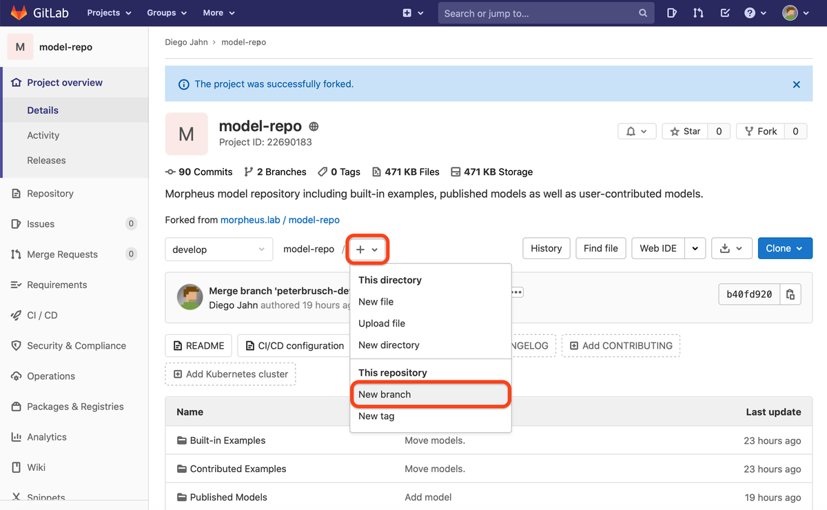 Submit Model | Morpheus